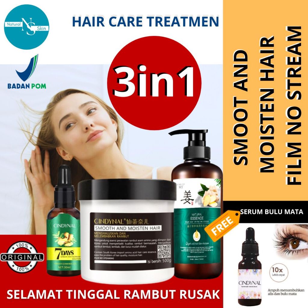 Jual BPOM Cindynal 3in1 Hair Care Treatmen Sudah Dapat Masker Rambut ...