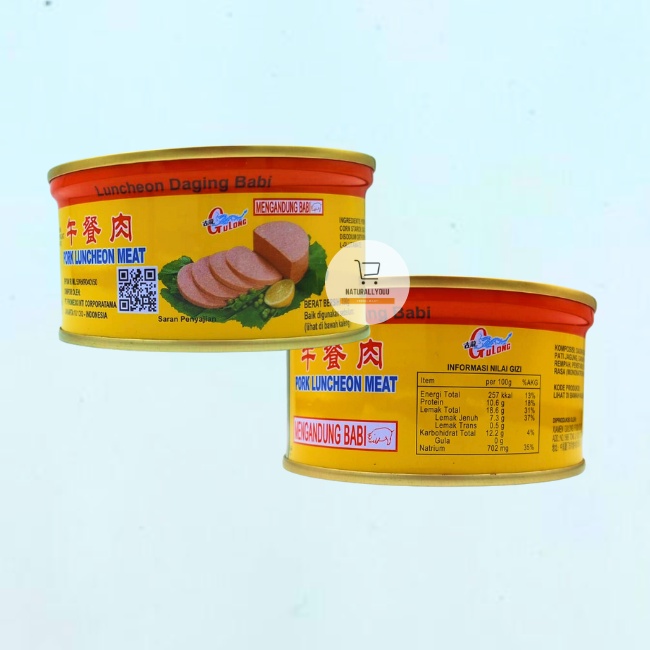 Jual Gulong Pork Luncheon Meat 190gram Maling Babi Kaleng Olahan | Shopee Indonesia