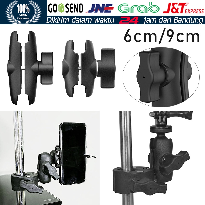 Jual Universal Clamp Jepit Bar Holder / HP Klip Stand Bracket Penjepit ...