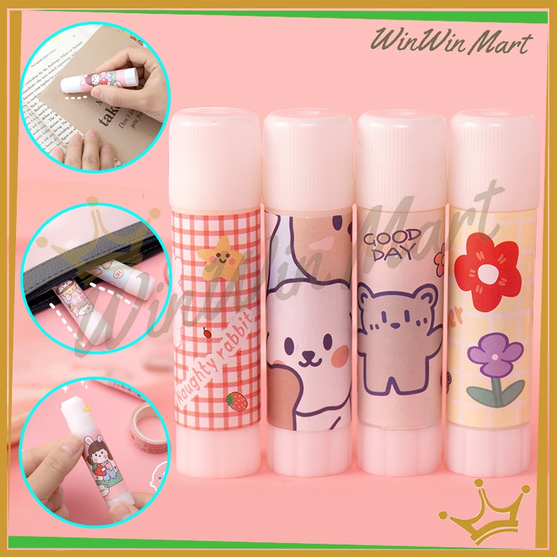 Jual Lem Batang Motif Kartun /Stik Batang Lem Padat Cute Motif / Lem ...