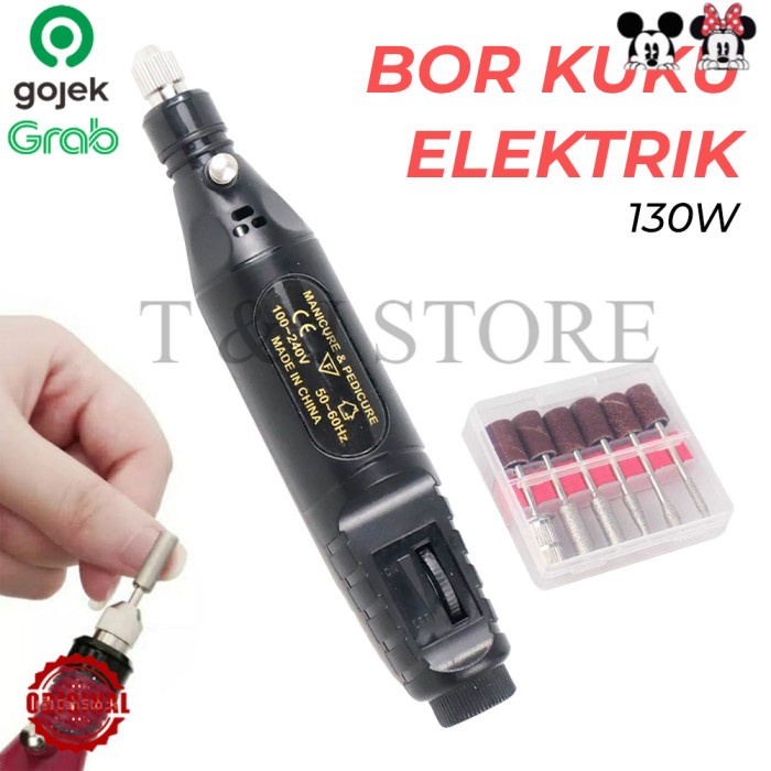 Jual Mesin Mini Grinder Grafir Bor Potong Ukir Kuku ORI TJ | Shopee ...