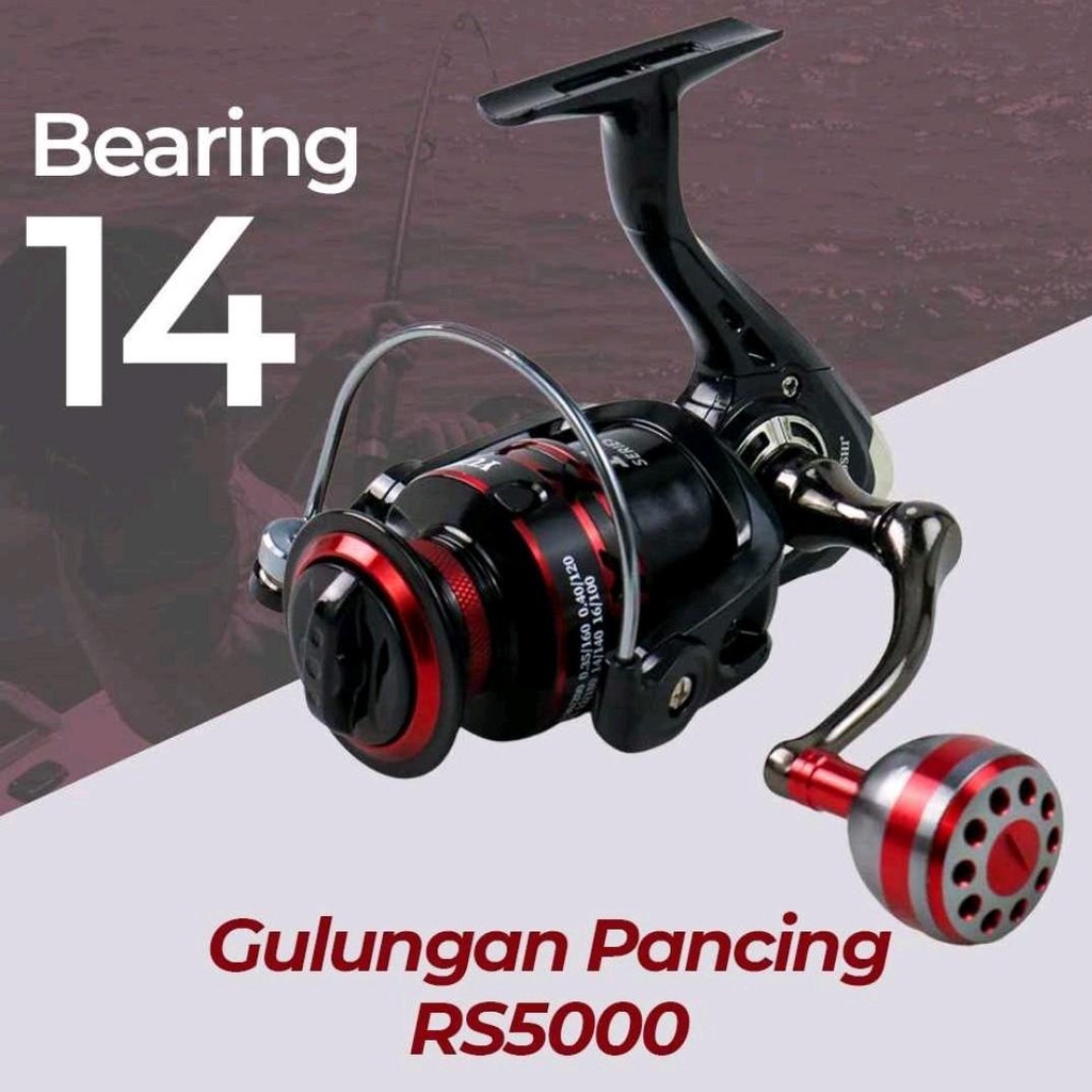 Jual PROMO Reel Pancing YUMOSHI 2000 3000 5000 Series Spinning Fishing ...