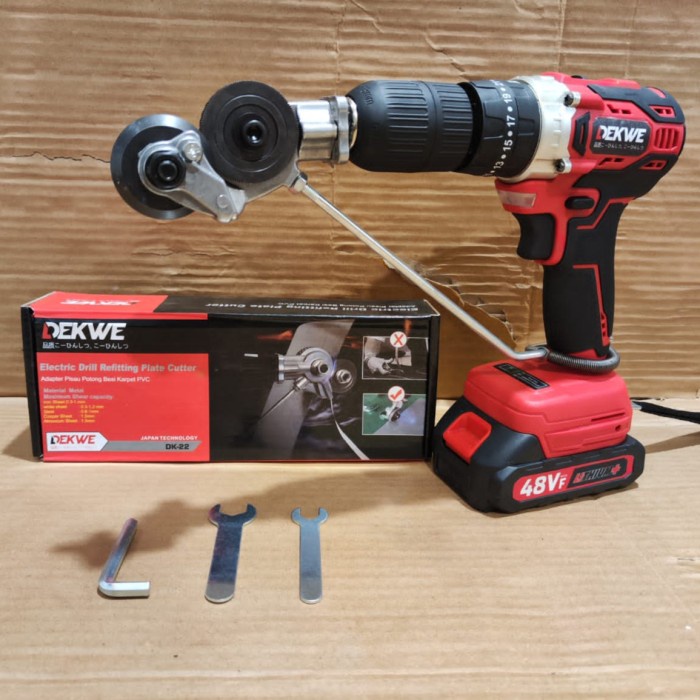 Jual Adaptor Bor Pemotong Seng Plat Aluninium Besi Dekwe DK22 | Shopee Indonesia