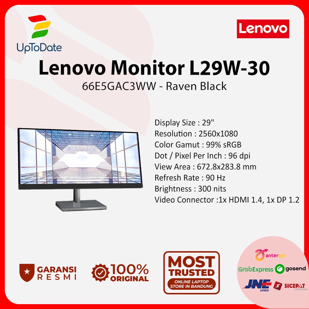Jual Lenovo Monitor L29w-30 29 inch 300 nits 99% sRGB | Shopee Indonesia