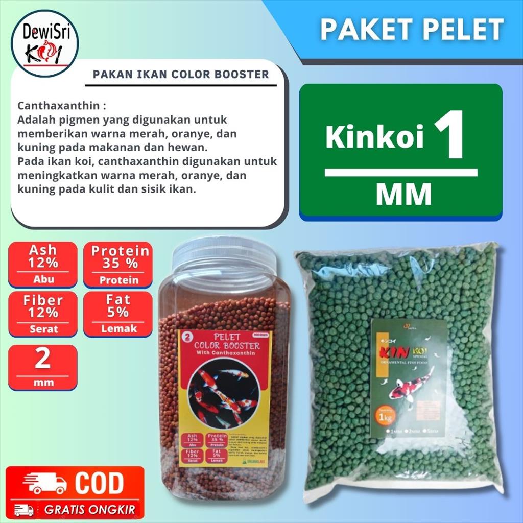 Jual Paket pelet color booster 2mm pelet ikan koi color booster ...