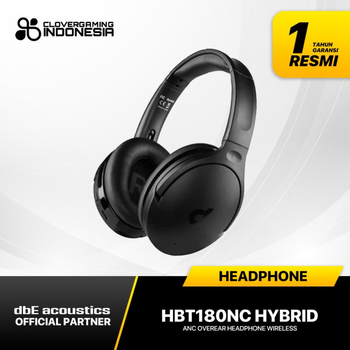 Jual dbE HBT180NC Hybrid ANC Wireless Headset Over Ear Headphone ...