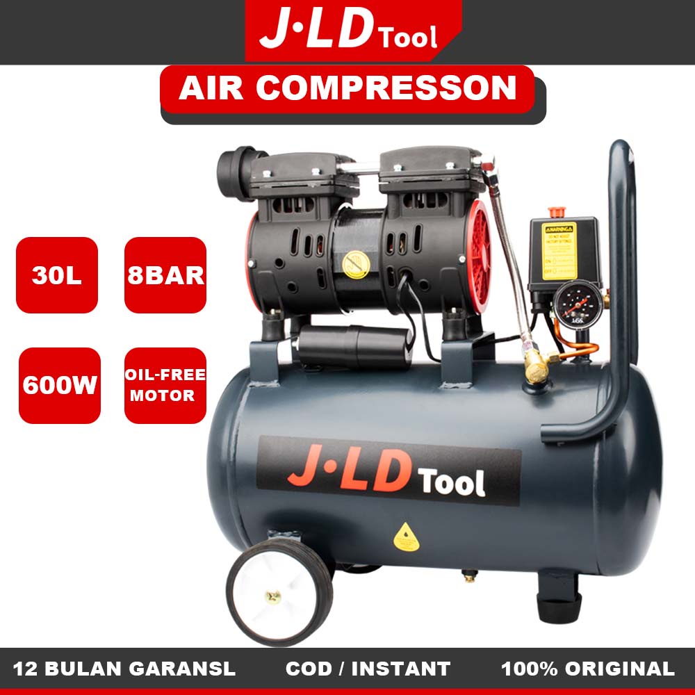 Jual JLD Mesin Kompresor Angin Listrik 30Liter mesin kompresor oiless ...