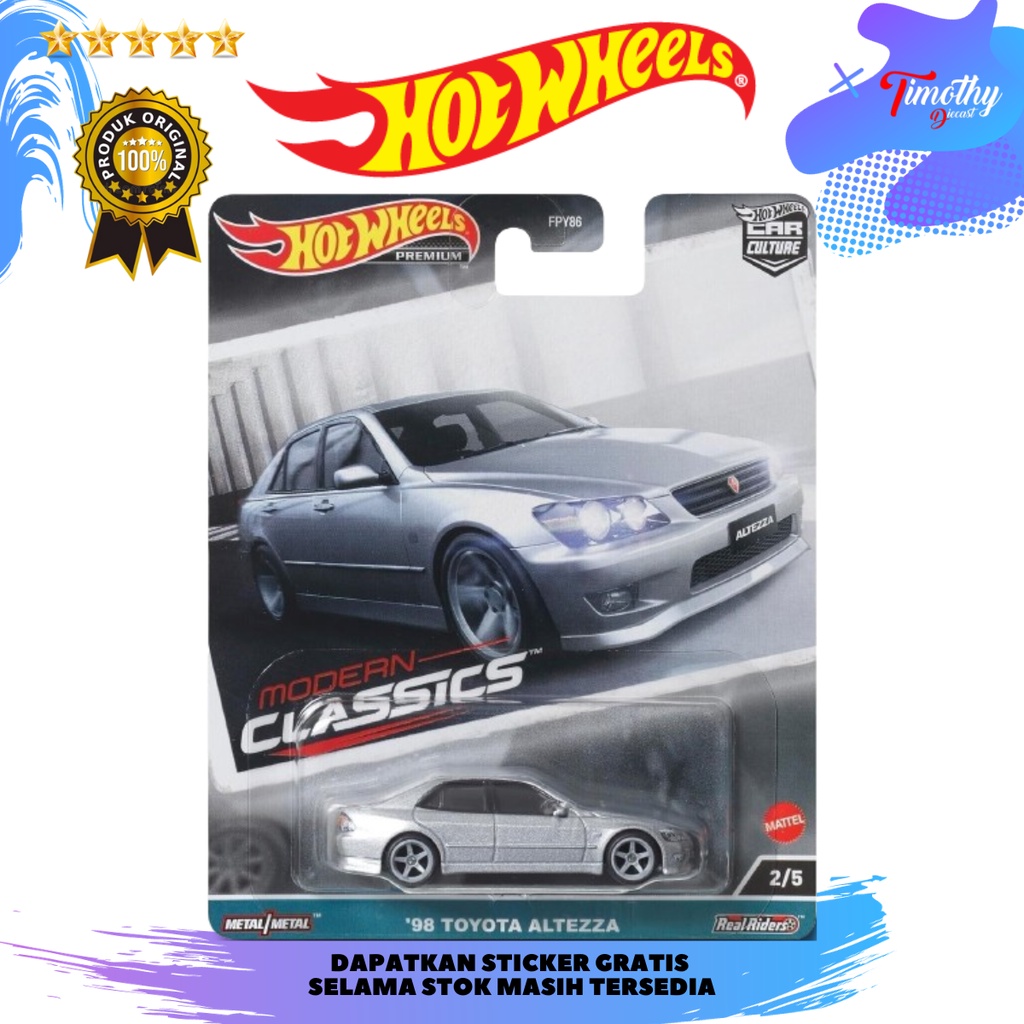 Jual Hot Wheels Premium 98 Toyota Altezza Silver Modern Classic ...