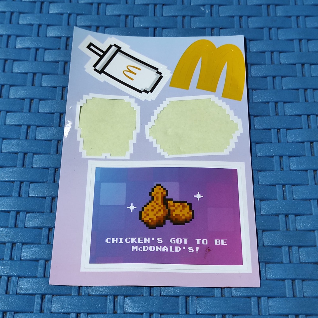 Jual STIKER MCD MCDONALDS STICKER TEMPELAN | Shopee Indonesia