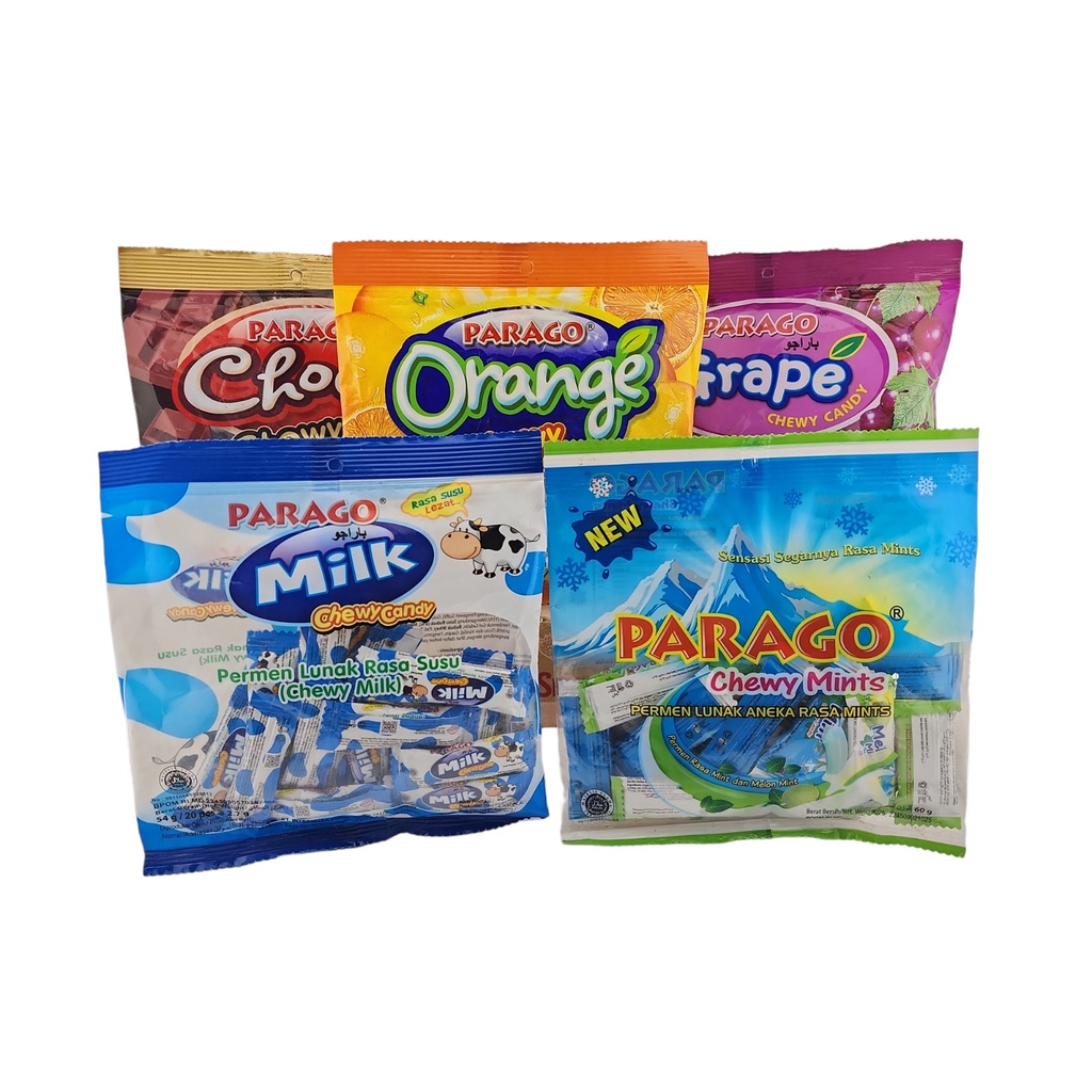 Jual Parago Permen Chewy Zak - Netto 70gr | Shopee Indonesia