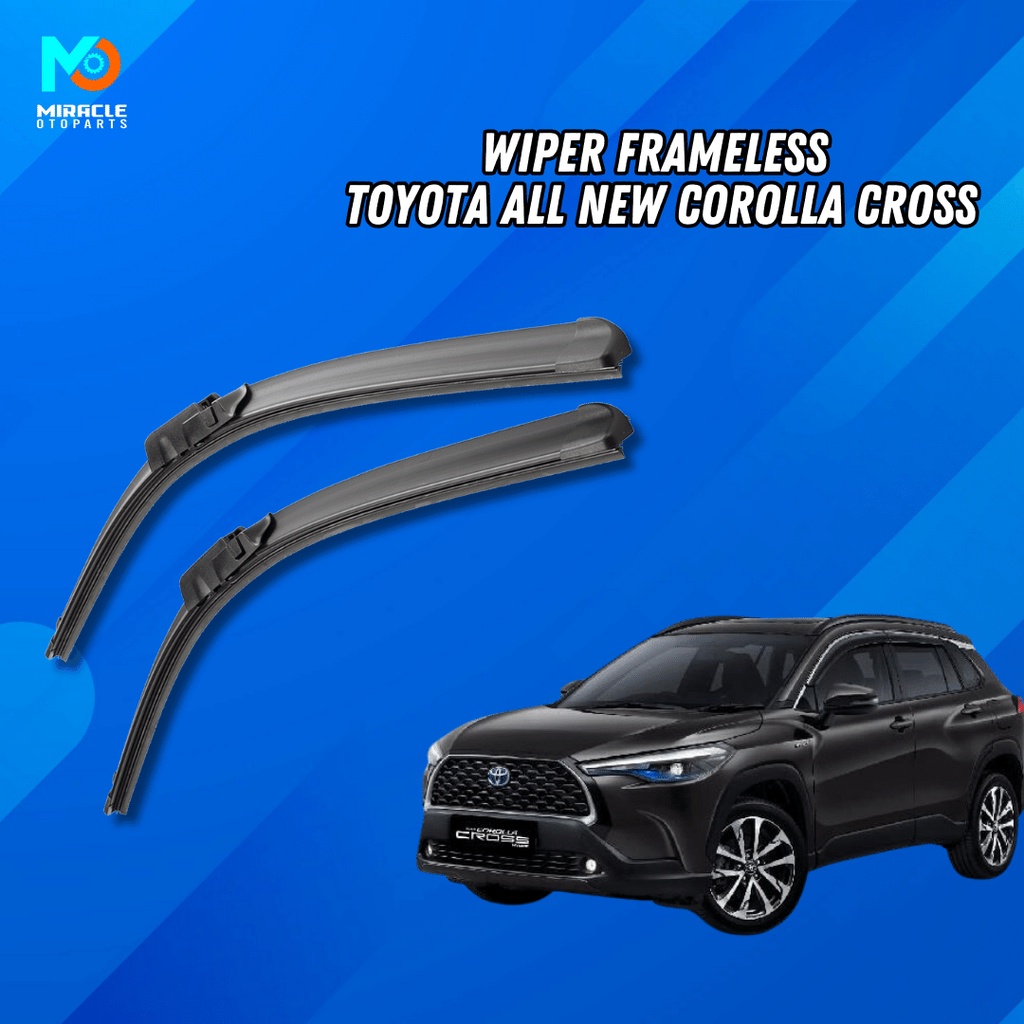 Jual Wiper Frameless Toyota All New Corolla Cross Sepasang 2 PCS Kiri dan Kanan Model Banana ...