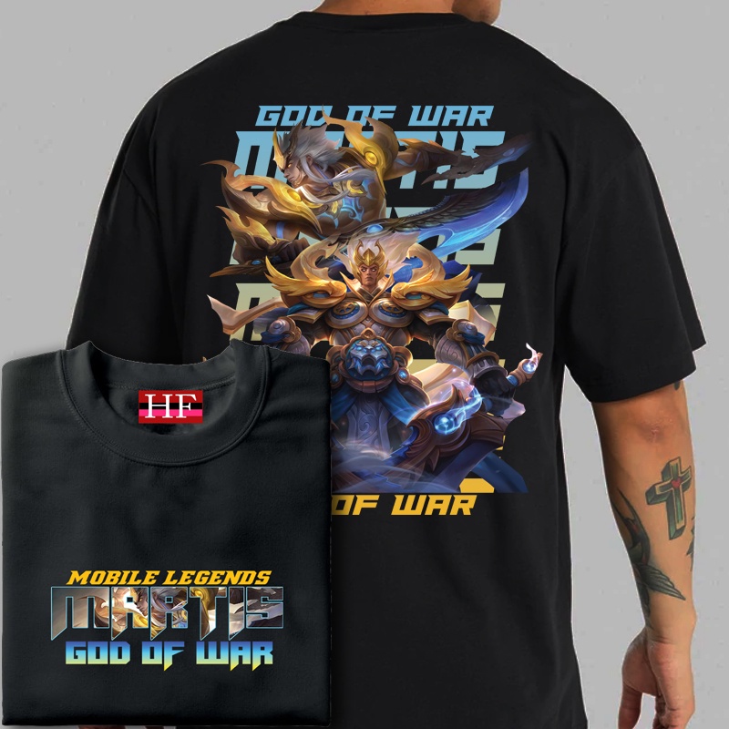 Jual Martis Tshirt Mobile Legends shirt mlbb ml god of war skin kaos ...