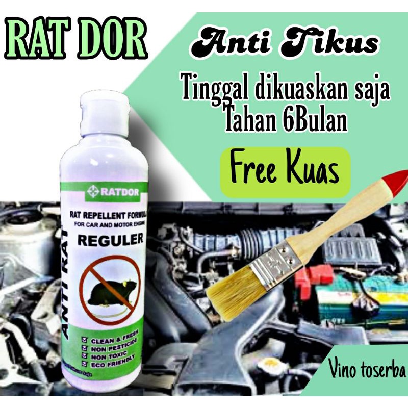 Jual Pengusir Tikus Cairan Ratdor Anti Rat For Car Engine 230ml Untuk ...