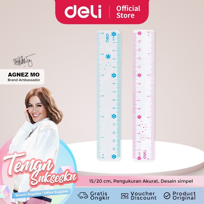 Jual Penggaris Sekolah Design Lucu Deli Mi You 15 cm - EH655 | Shopee ...