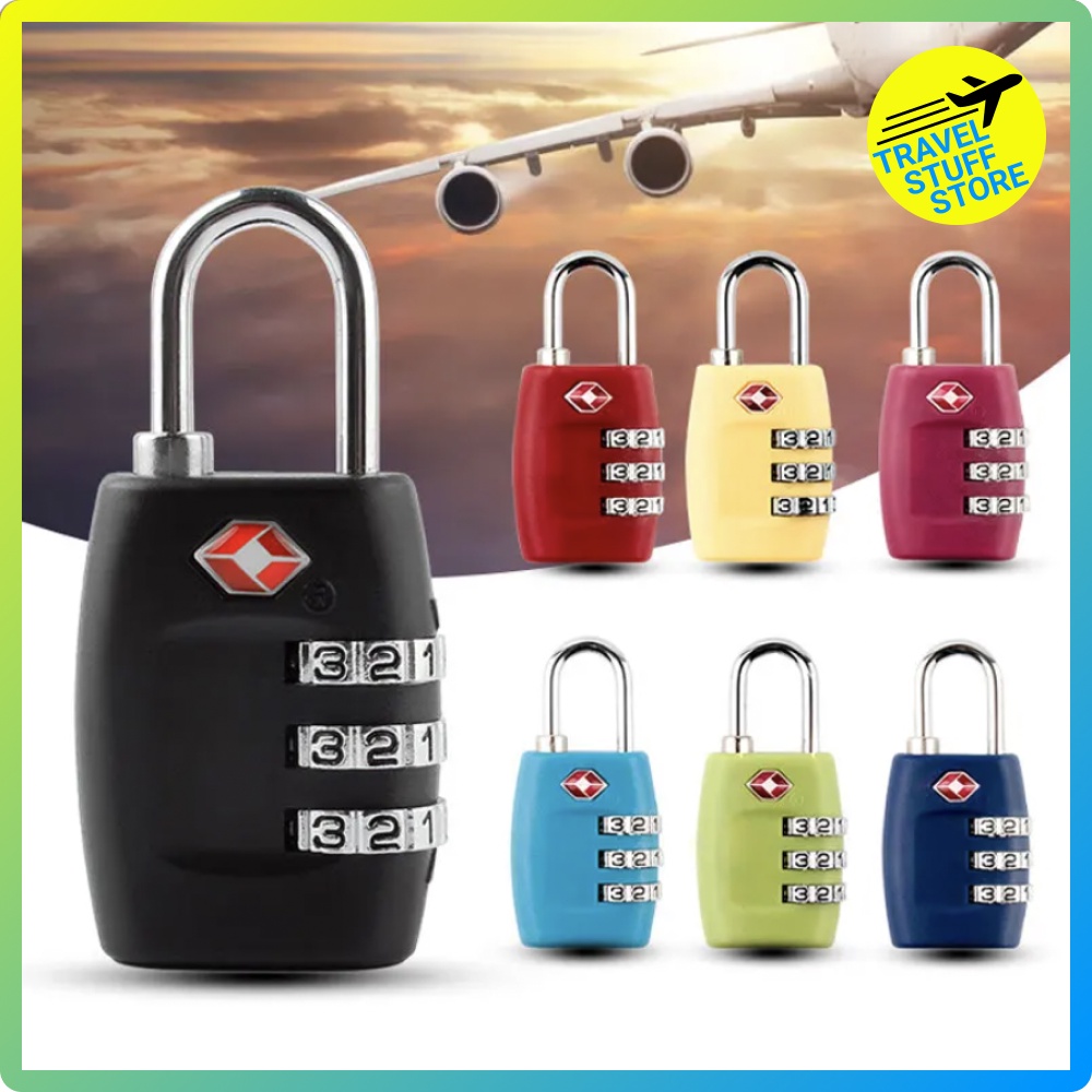 Jual Gembok Koper TSA 3 Digit Travel Baggage Luggage Lock | Shopee ...