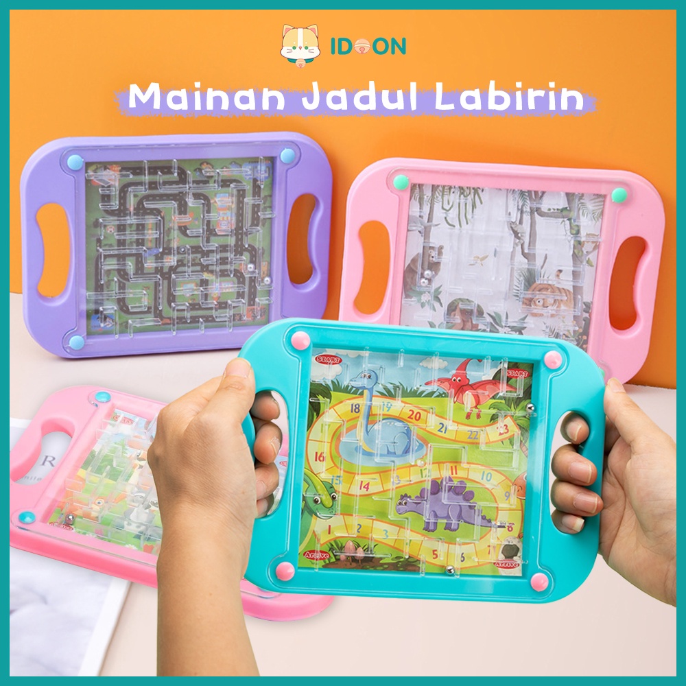 Jual IDOON Mainan Maze Pinball 4D Mainan Labirin Anak Mini | Shopee ...