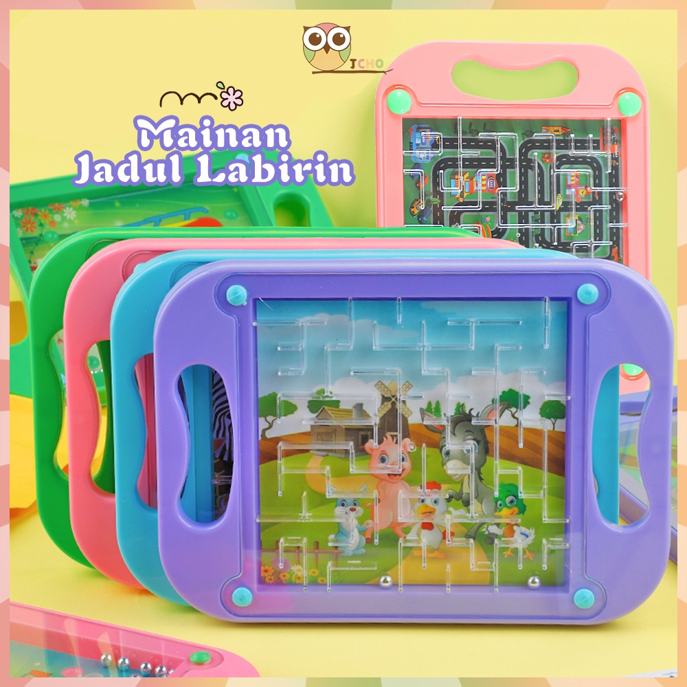 Jual JCHO Mainan Jadul Labirin 2 Bola Keseimbangan Maze Puzzle Ball ...