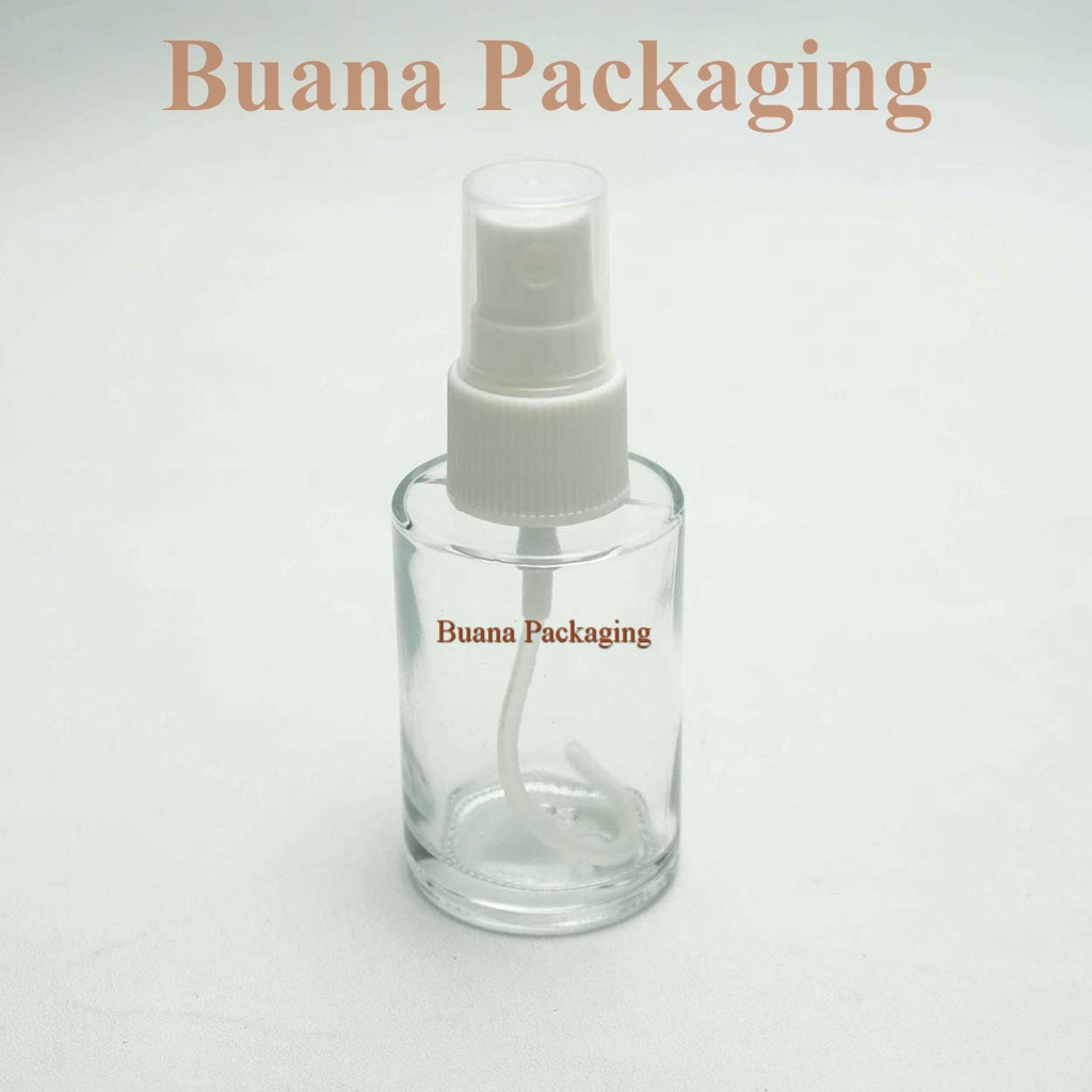 Jual Botol Kaca Serum 30 Ml RF Clear Original Tutup Spray / Botol Kaca ...
