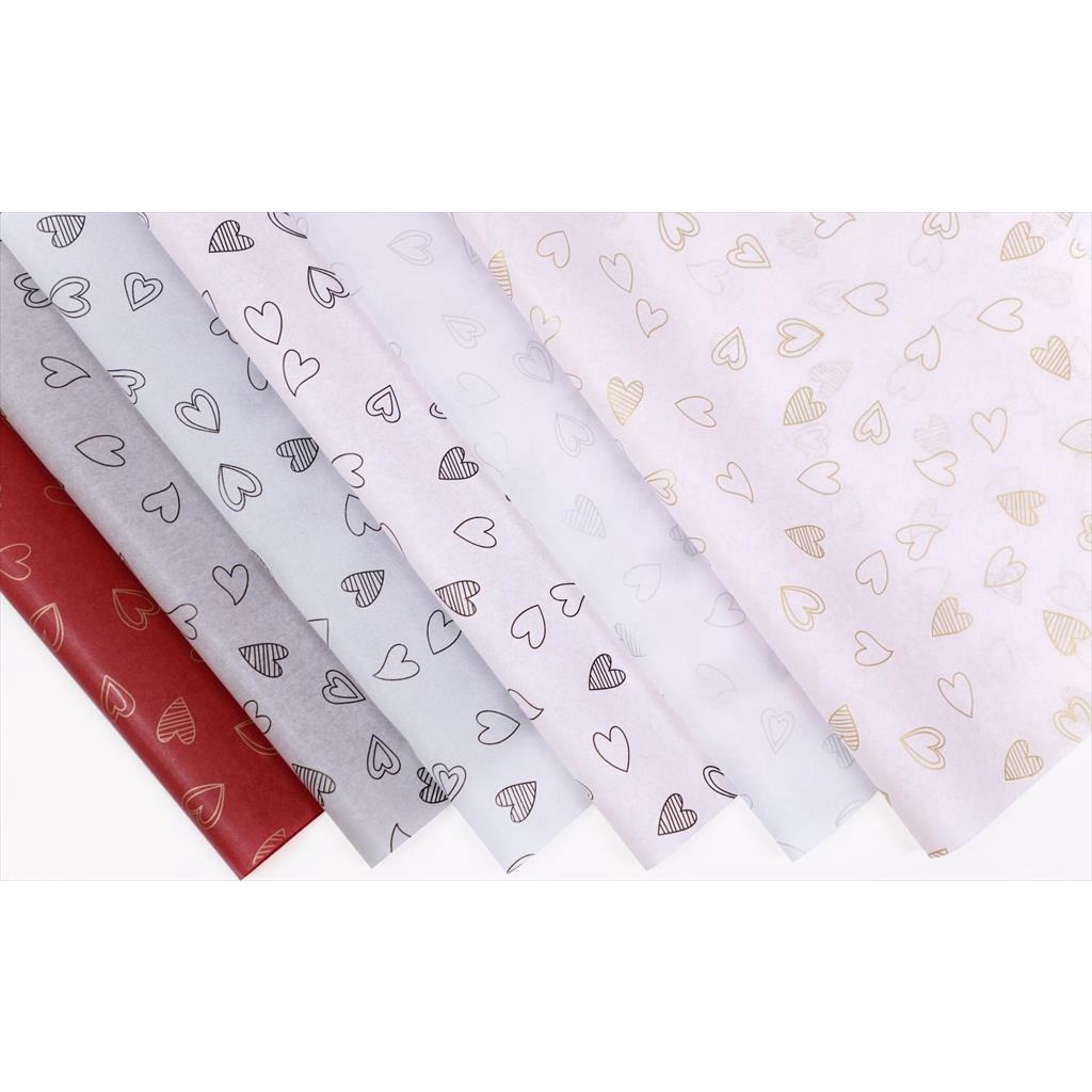 Jual [5 PCS Kertas Doorslag Line Love / Line Heart Doorslag Paper ...