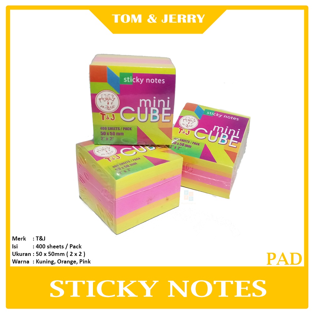 Jual Tom & Jerry - Sticky Notes Memo Mini Cube - Pad | Shopee Indonesia