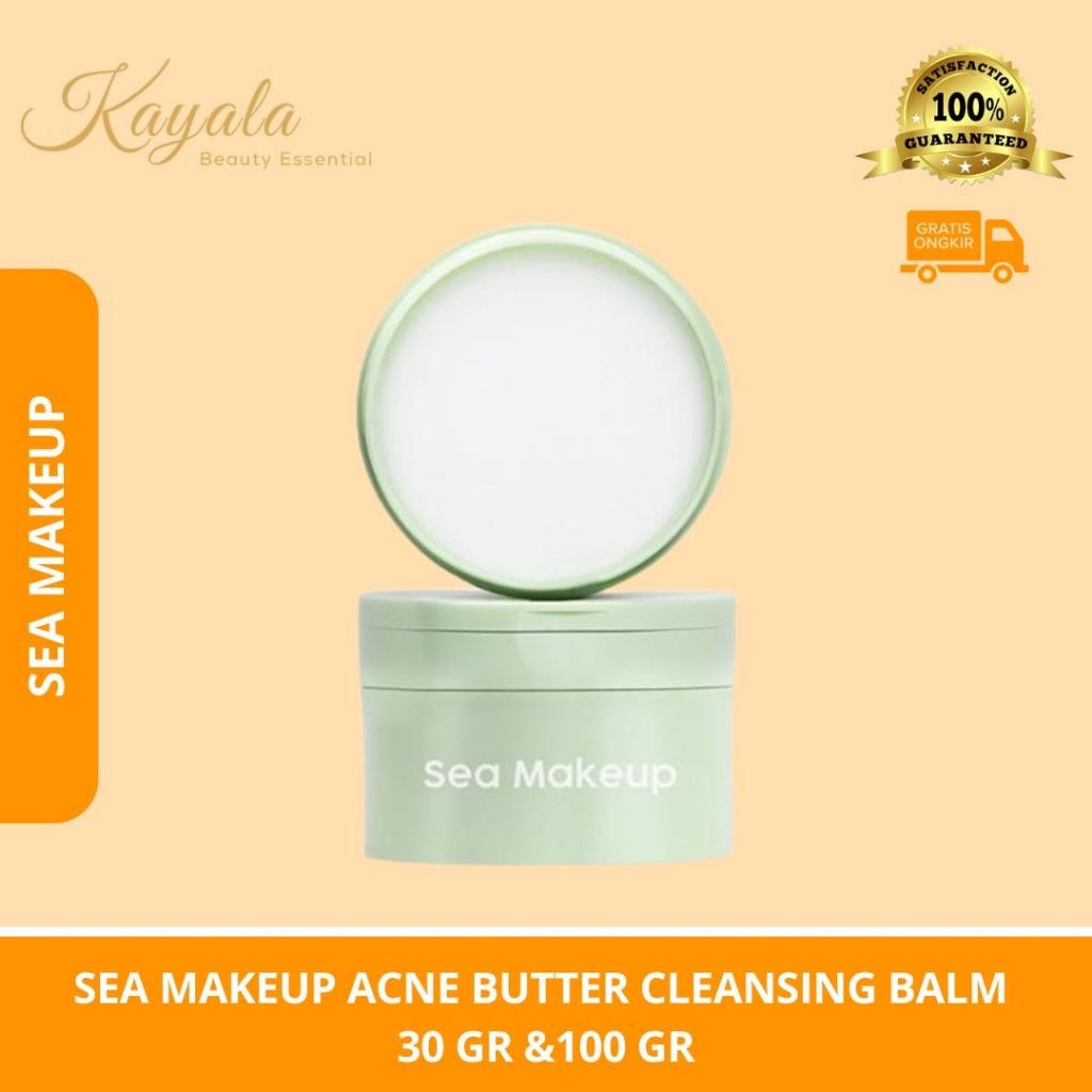 Jual SEA MAKEUP ACNE BUTTER CLEANSING BALM 30 GR &100 GR - CLEANSING ...