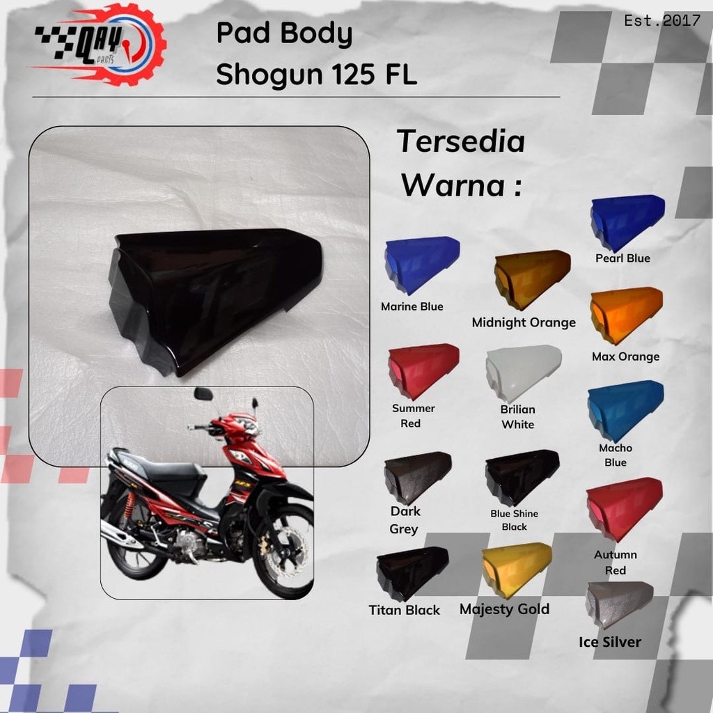 Jual Pad Suzuki Shogun 125 FL Sambungan Body Suzuki Shogun 125 FL ...