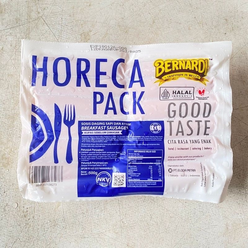 Jual Horeca Pack Bernardi Sosis Breakfast Cocktail CL 500gr | Shopee ...