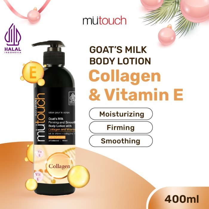 Jual MuTouch Goat's Milk Body Lotion Collagen and Vit E 400ml | Shopee ...