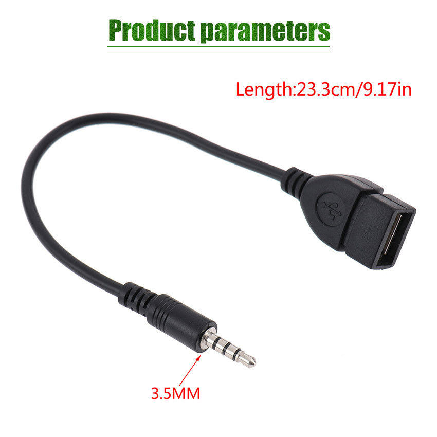 Jual Kabel Audio OTG Adapter AUX / Connector USB to 3.5mm Jack Male ...