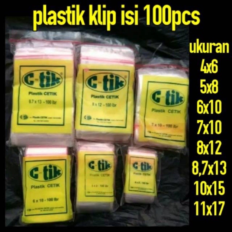 Jual PLASTIK KLIP / FLIP ISI 100 PCS | Shopee Indonesia