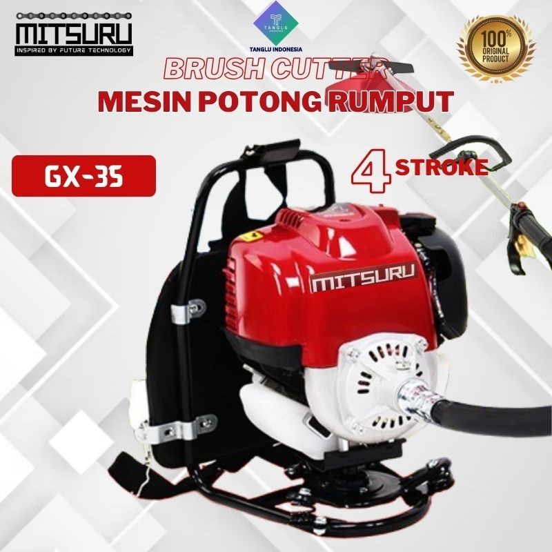 Jual Ready ORIGINAL HONDA MITSURU GX-35 4T FULLSET Brush Cutter Mesin Potong Rumput Bensin 4 ...