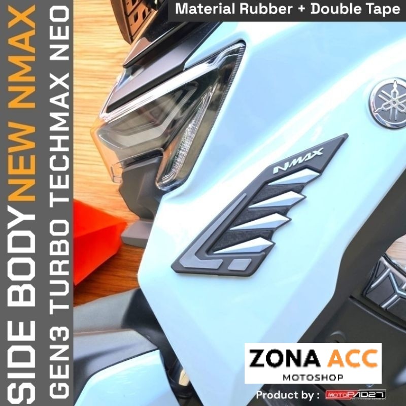 Jual Motopad27 protector pad Rubber Cover Side Body New Nmax Turbo ...