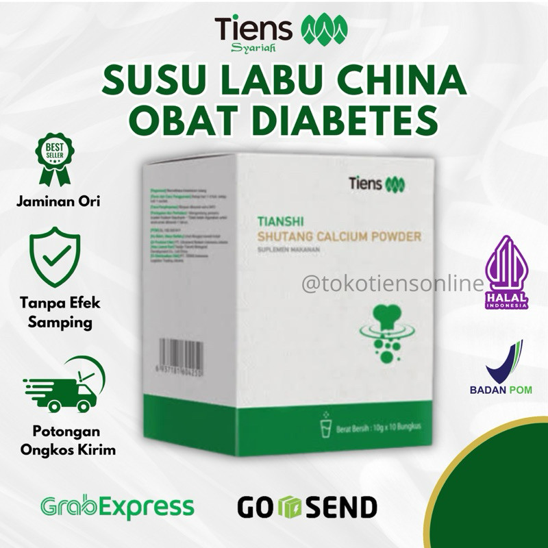 Jual TIANSHI SHUTANG CALSIUM POWDER ORIGINAL UNTUK DIABETES SUSU LABU ...
