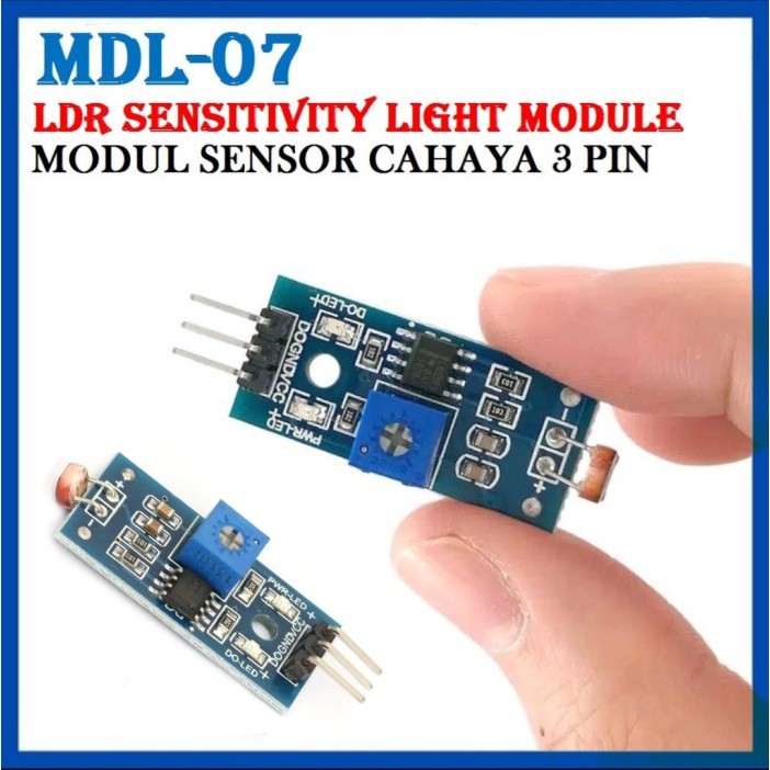 Jual SS3 MDL07 Light Sensor Cahaya LDR Module Photoresistor ...