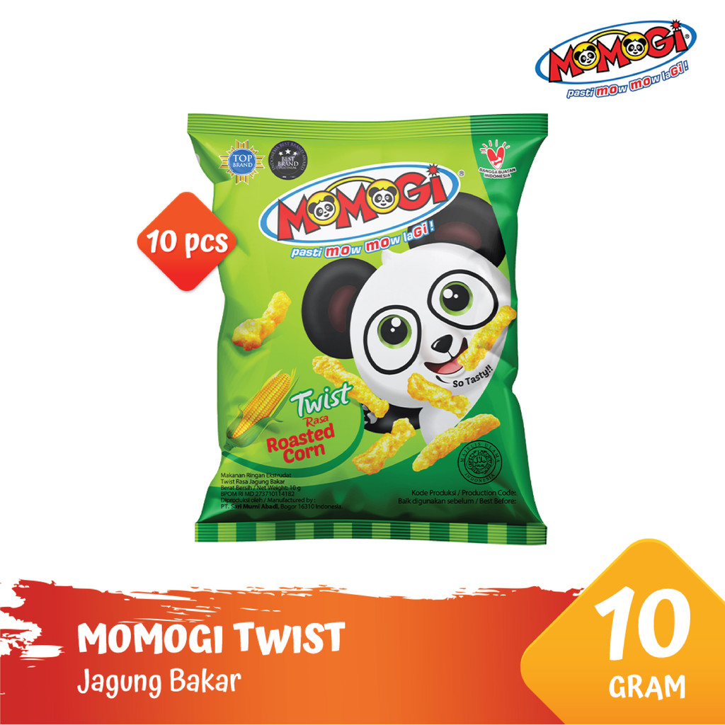 Jual Momogi Twist Snack Jagung Bakar - 10gr / 20gr | Shopee Indonesia