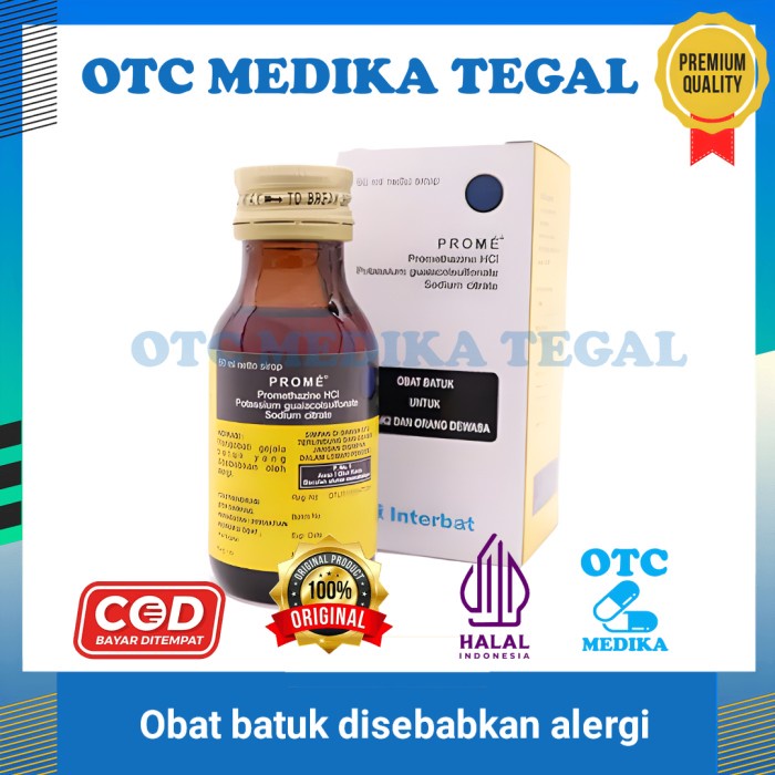 Jual Prome Sirup 60 ml obat batuk disebabkan alergi | Shopee Indonesia