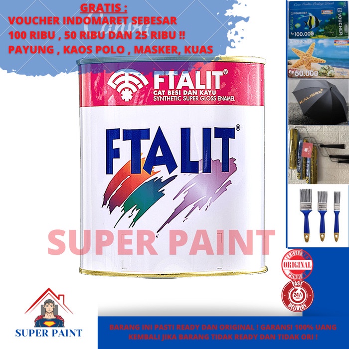 Jual FTALIT KANSAI 1KG / CAT KAYU DAN BESI / CAT MINYAK READY SEMUA WARNA ! | Shopee Indonesia