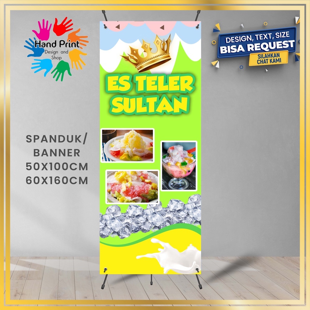 Jual SPANDUK / BANNER Es Teler Sultan Hijau Bisa Request Desain ...