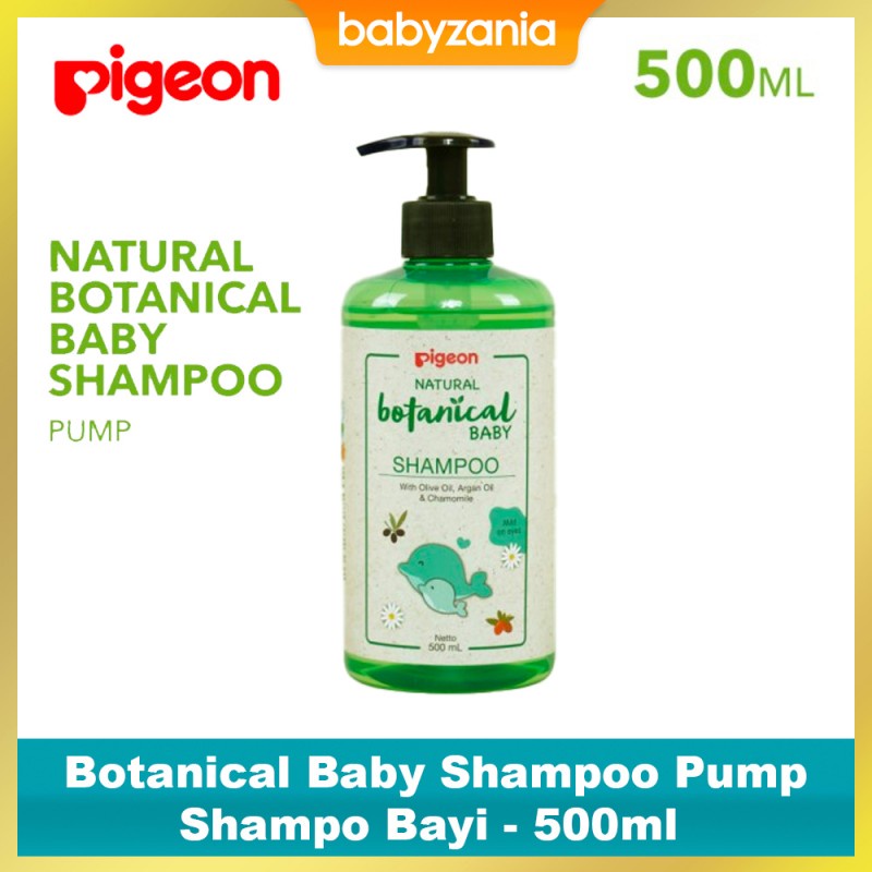 Jual Pigeon Botanical Baby Shampoo Sampo Bayi Pump - 500 ml | Shopee ...