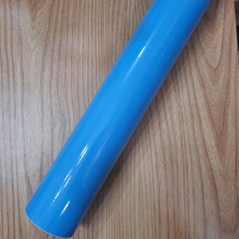 Jual stiker skotlet biru muda glossy lebar 45cm panjang 1meter MURAH ...