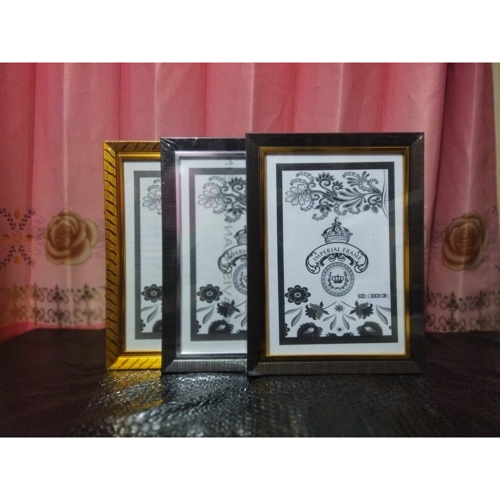 Jual Bingkai Foto Pigura A4 (21x30) S17 Coklat Gold#Coklat Silver#Gold ...