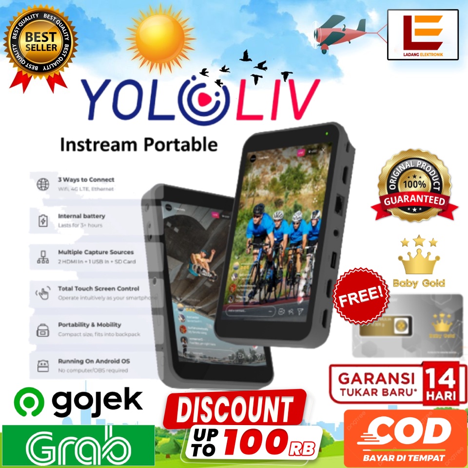 Jual YoloLiv Yolobox Instream Vertical Live Streaming Encoder and Monitor | Shopee Indonesia
