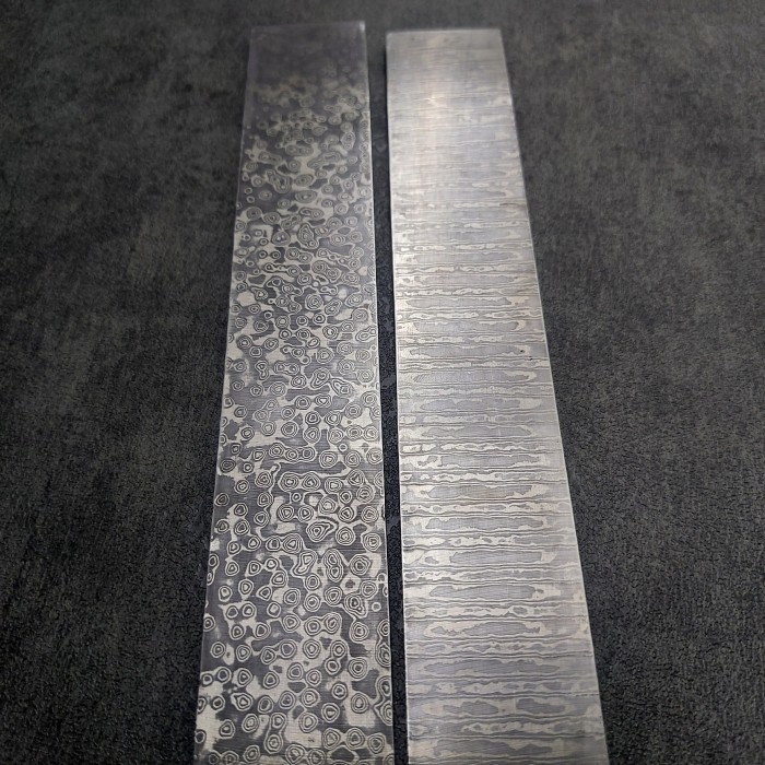 Jual Damascus Steel Billet 67 Layer VG10 core 4mm x 3.5cm x 25cm ...