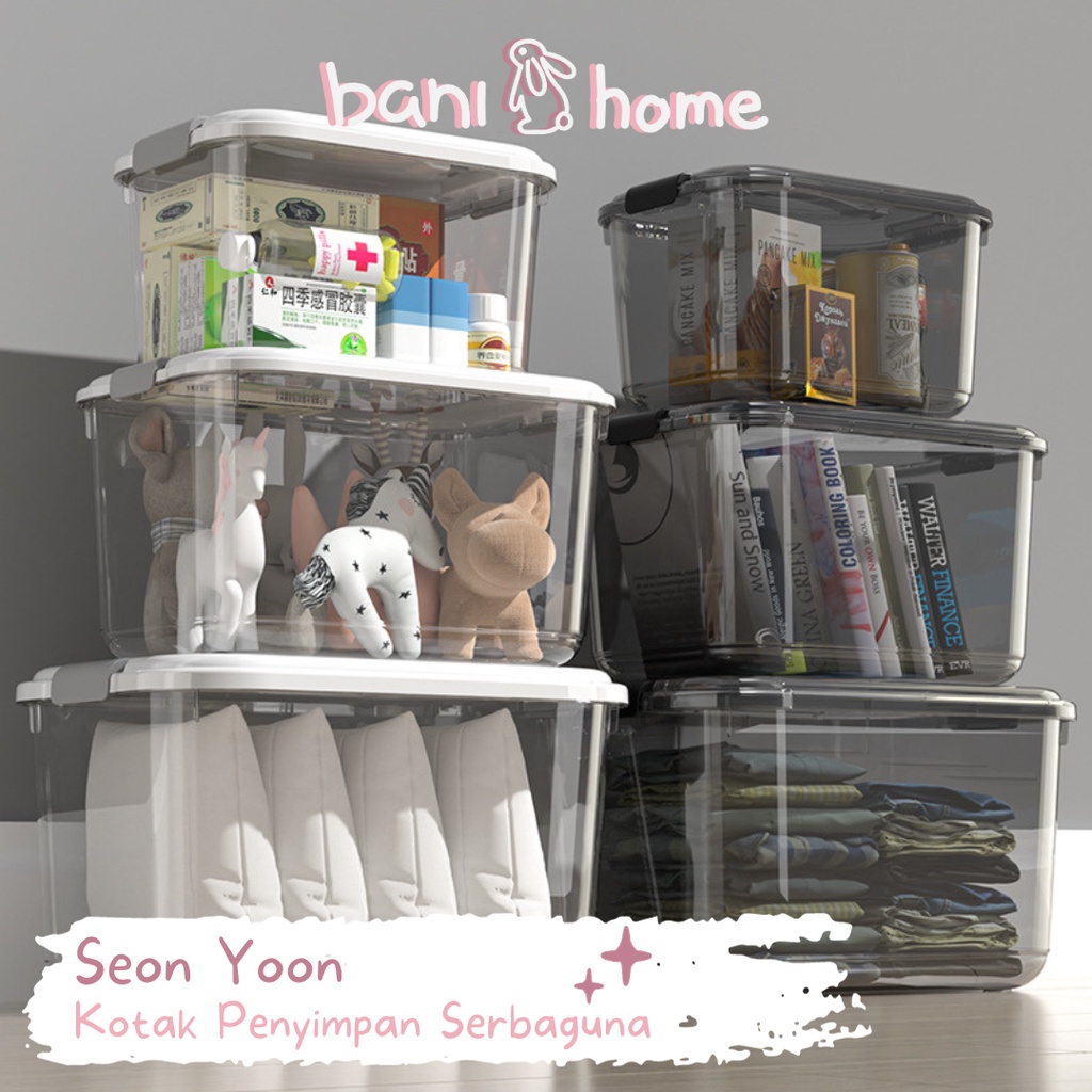 Jual 【BANI】SEON YOON Storage Box Obat Aesthetic Kotak Mainan Buku ...