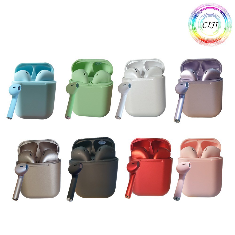 Jual COD [COD] CIJI TWS Headset Bluetooth 5.0 i12 Inpods Metal Super ...