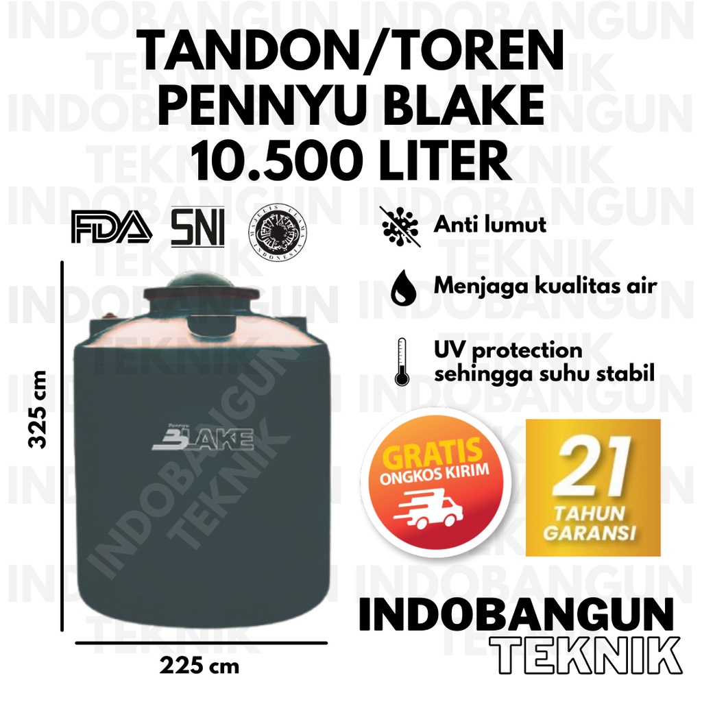 Jual Toren Air Tangki Air Tandon Air Pennyu Blake 10000 Liter 10500 ...