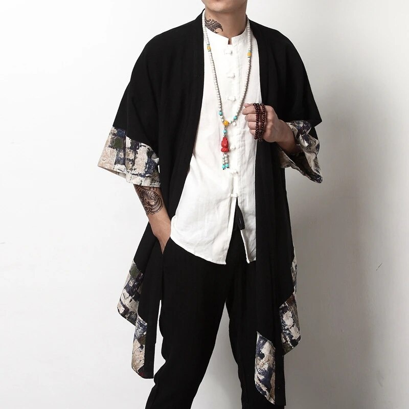 Jual Kimono Jepang Kardigan Pria Haori Yukata Kostum Samurai Pakaian ...