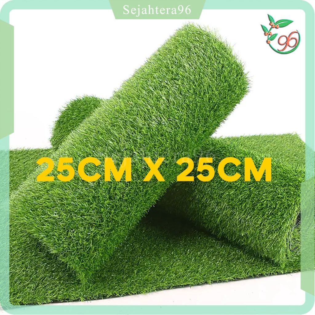 Jual Karpet Rumput Sintetis 25cmx25cm Swiss Rumput Hijau Artificial ...