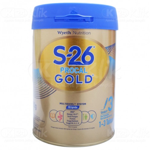Jual S26 Procal Gold 3 Vanila 900g Can Usia 1-3 tahun | Shopee Indonesia