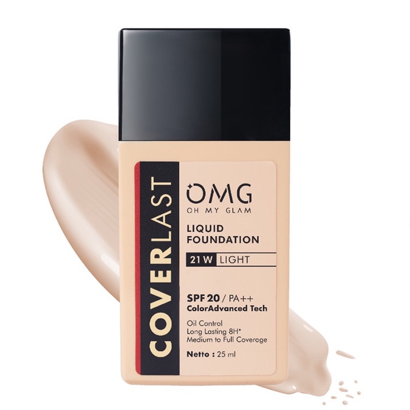 Jual OMG Oh My Glow Coverlast Liquid Foundation - Alas Bedak | Shopee ...